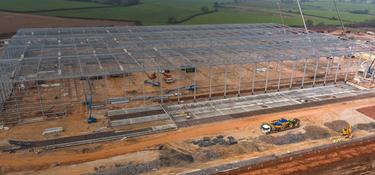 Progress on 562,000 sq ft Screwfix building at Prologis Park Fradley ...